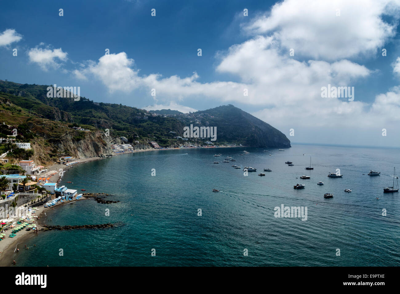 A view of Maronti beach in Ischia island in Italy Stock Photo - Alamy