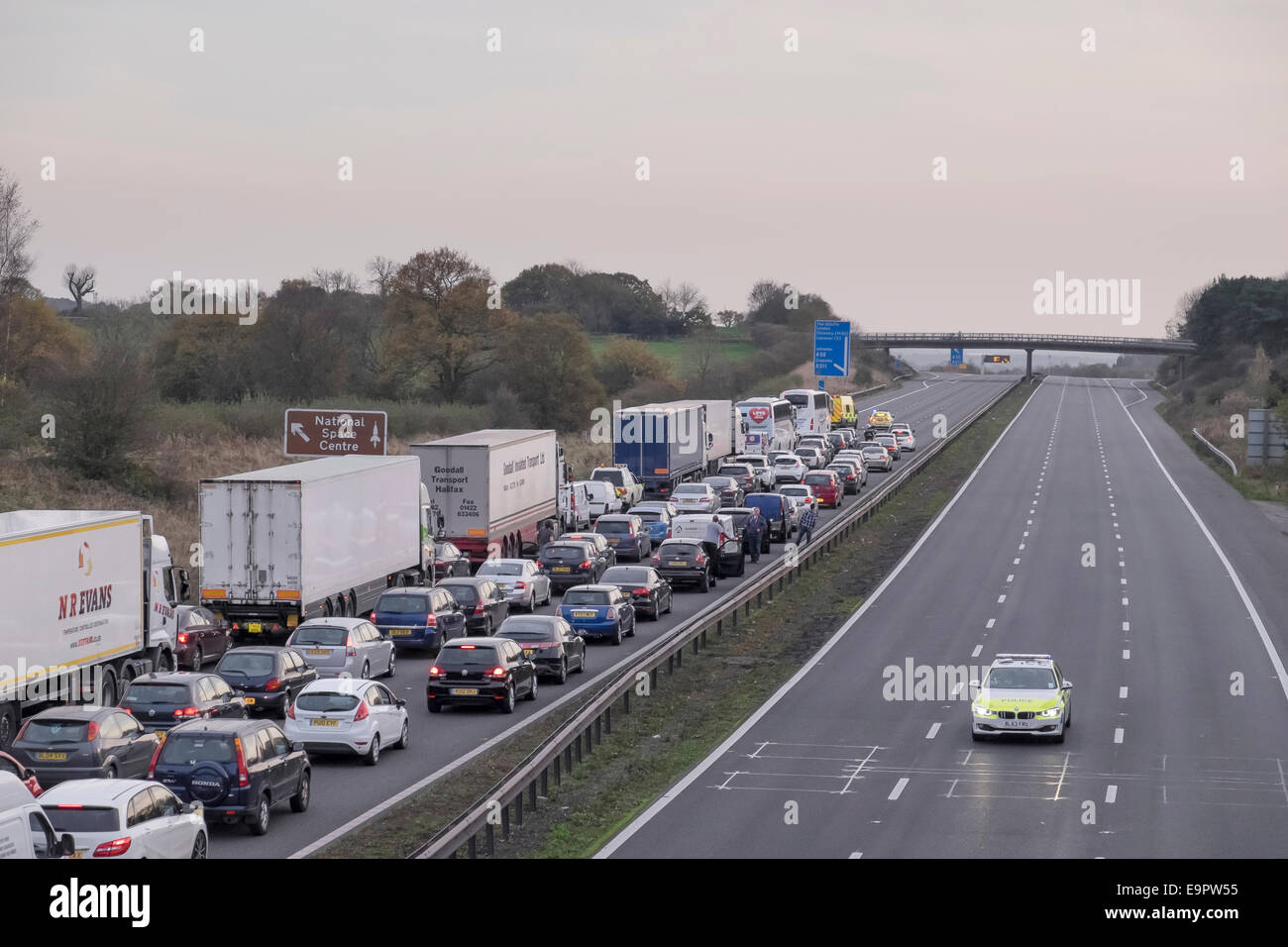 M1 motorway junction 22 hi-res stock photography and images - Alamy
