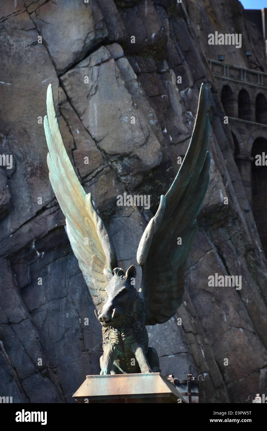 Inside the Wizarding World Of Harry Potter at Universal Resort Stock ...