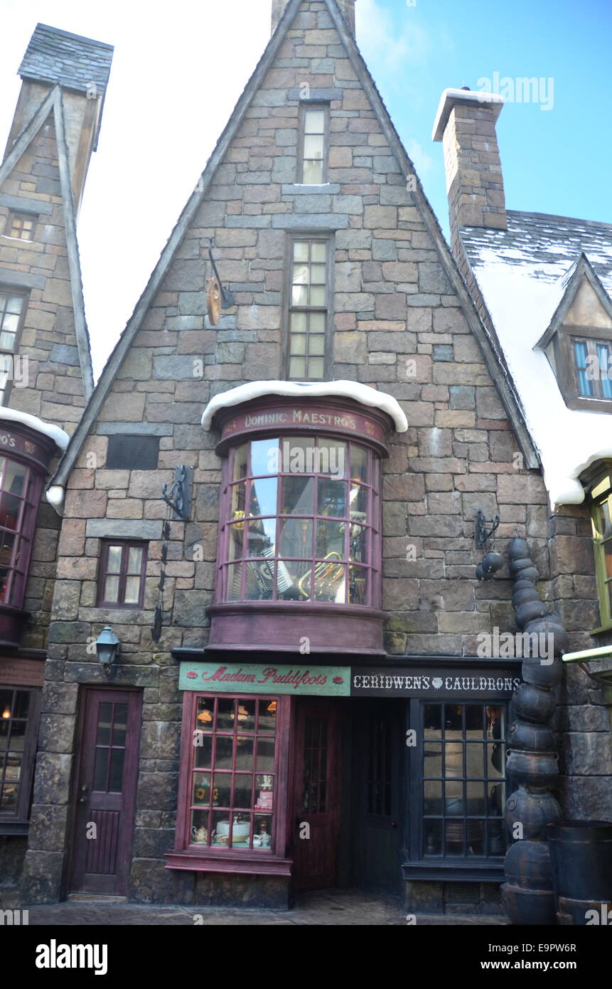 Inside the Wizarding World Of Harry Potter at Universal Resort Stock ...