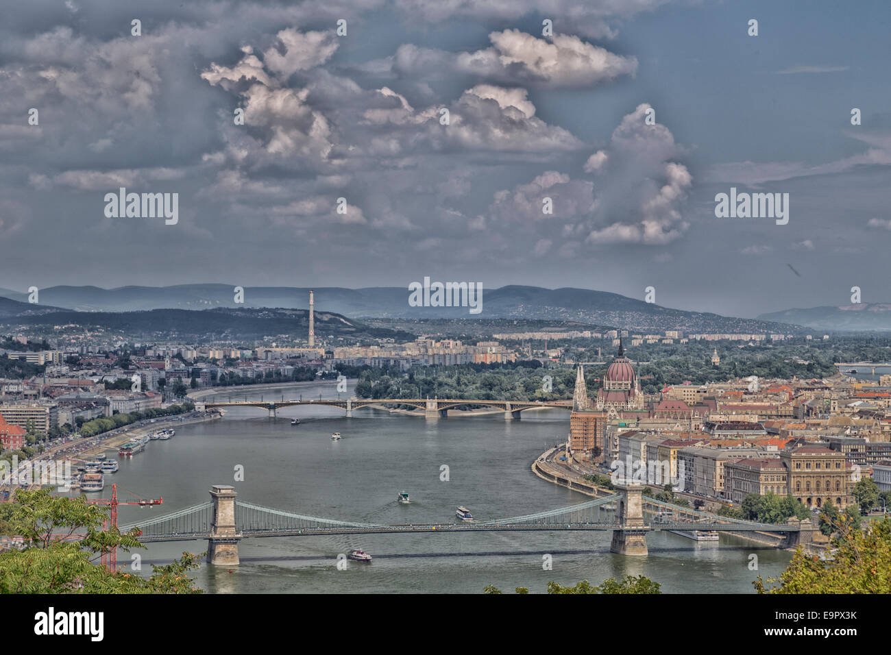 A view of the Danube river in Budapest Stock Photo - Alamy