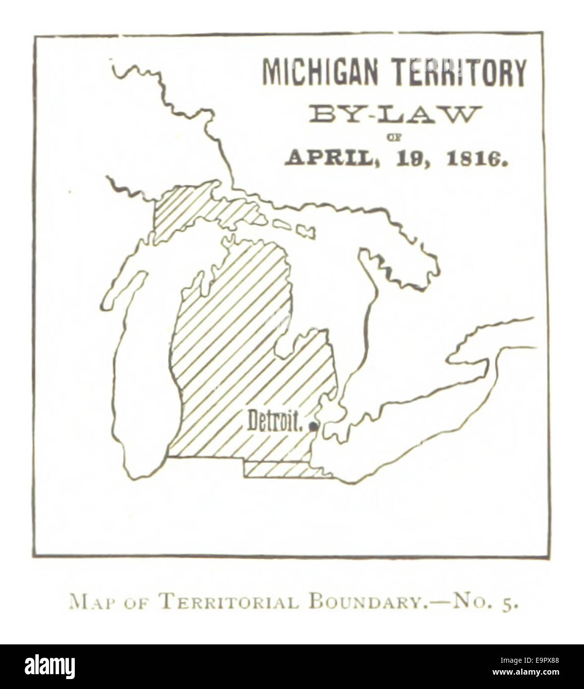 An 1884 map from Farmer’s work showing the territorial boundary map ...