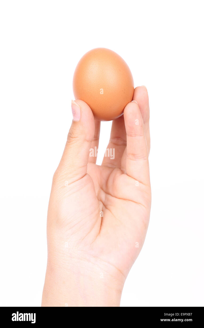 Human hand holding egg hi-res stock photography and images - Alamy