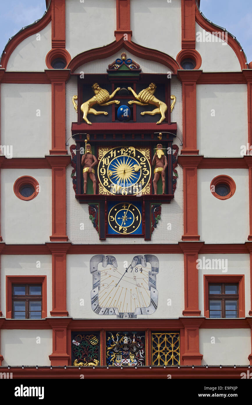 Detail at City Hall in Plauen, Germany Stock Photo - Alamy