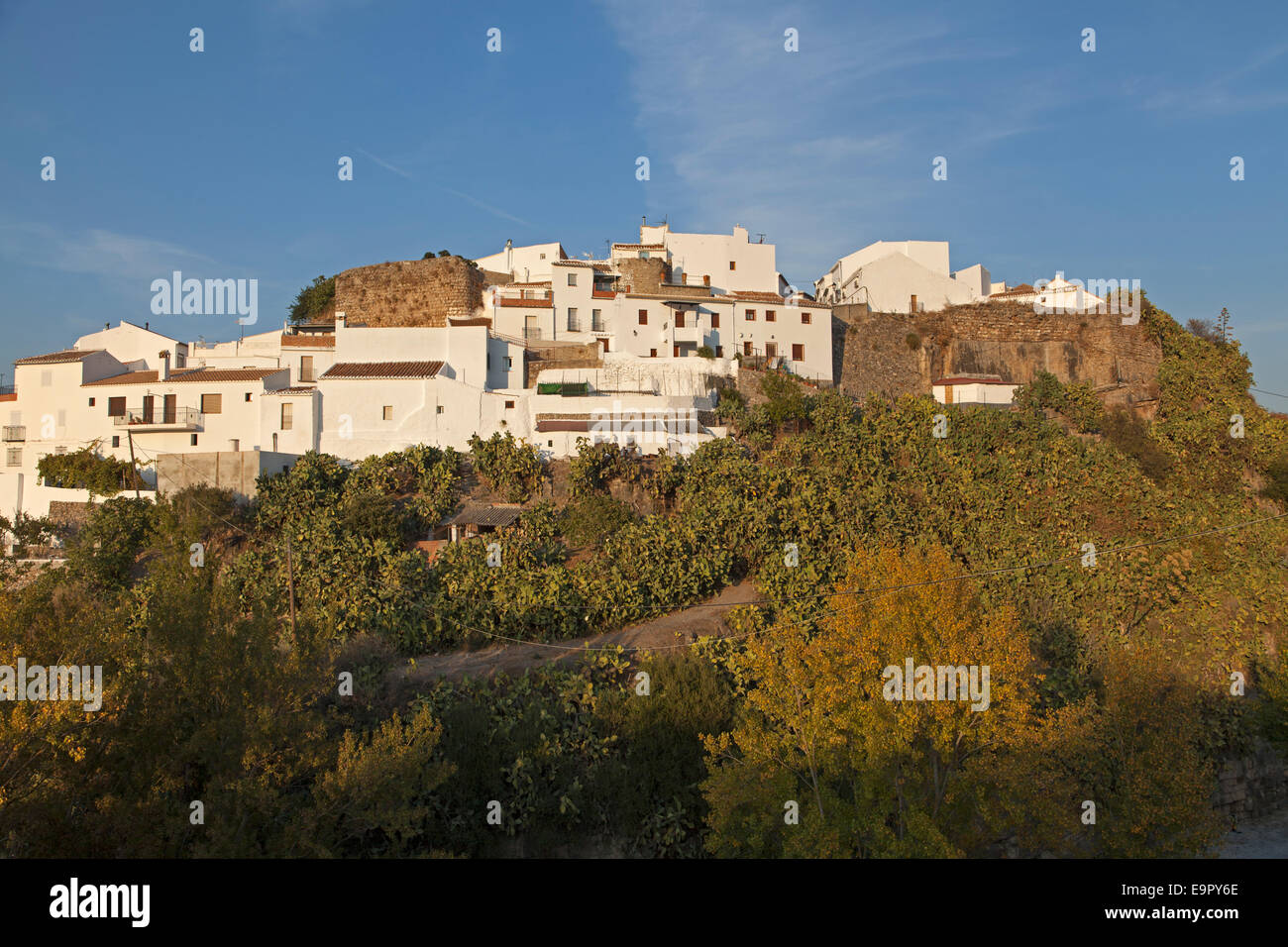 The white village of El Burgo in Malága Province Stock Photo - Alamy