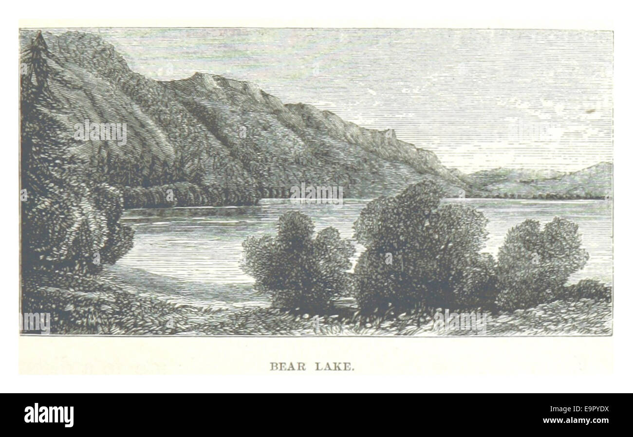 This 1863 illustration from the Labrador Expedition shows Bear Lake, a ...