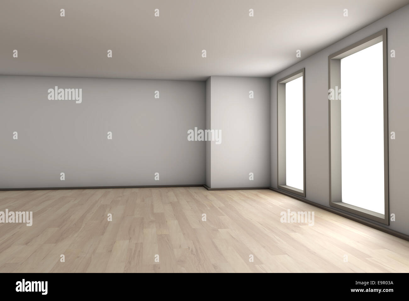 A empty residential room of a available apartment or house Stock Photo ...