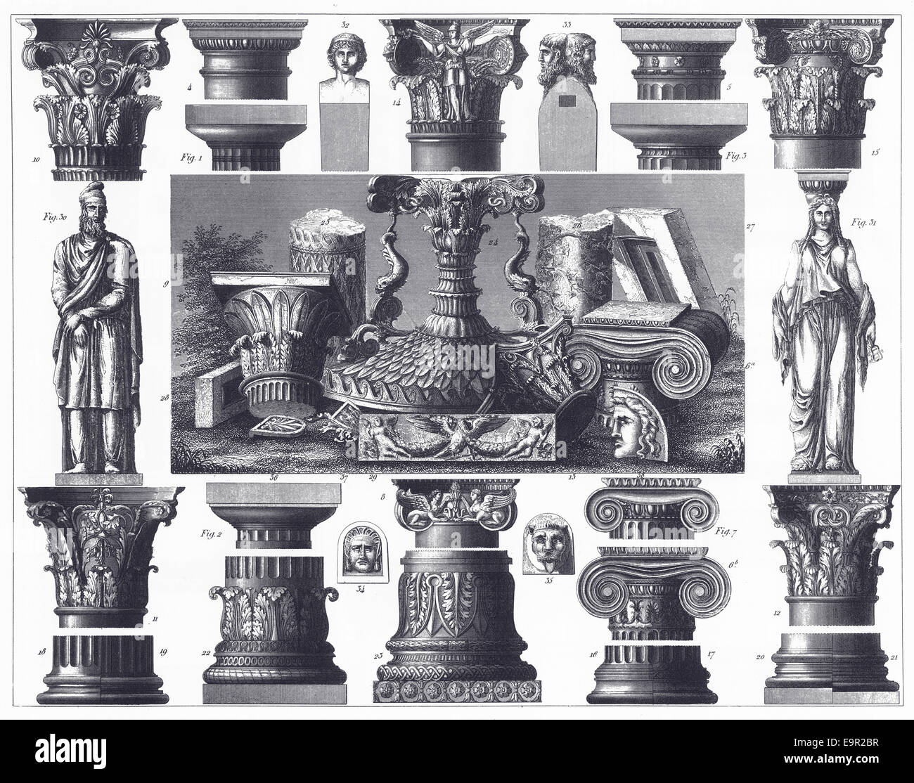 Corinthian bases hi-res stock photography and images - Alamy