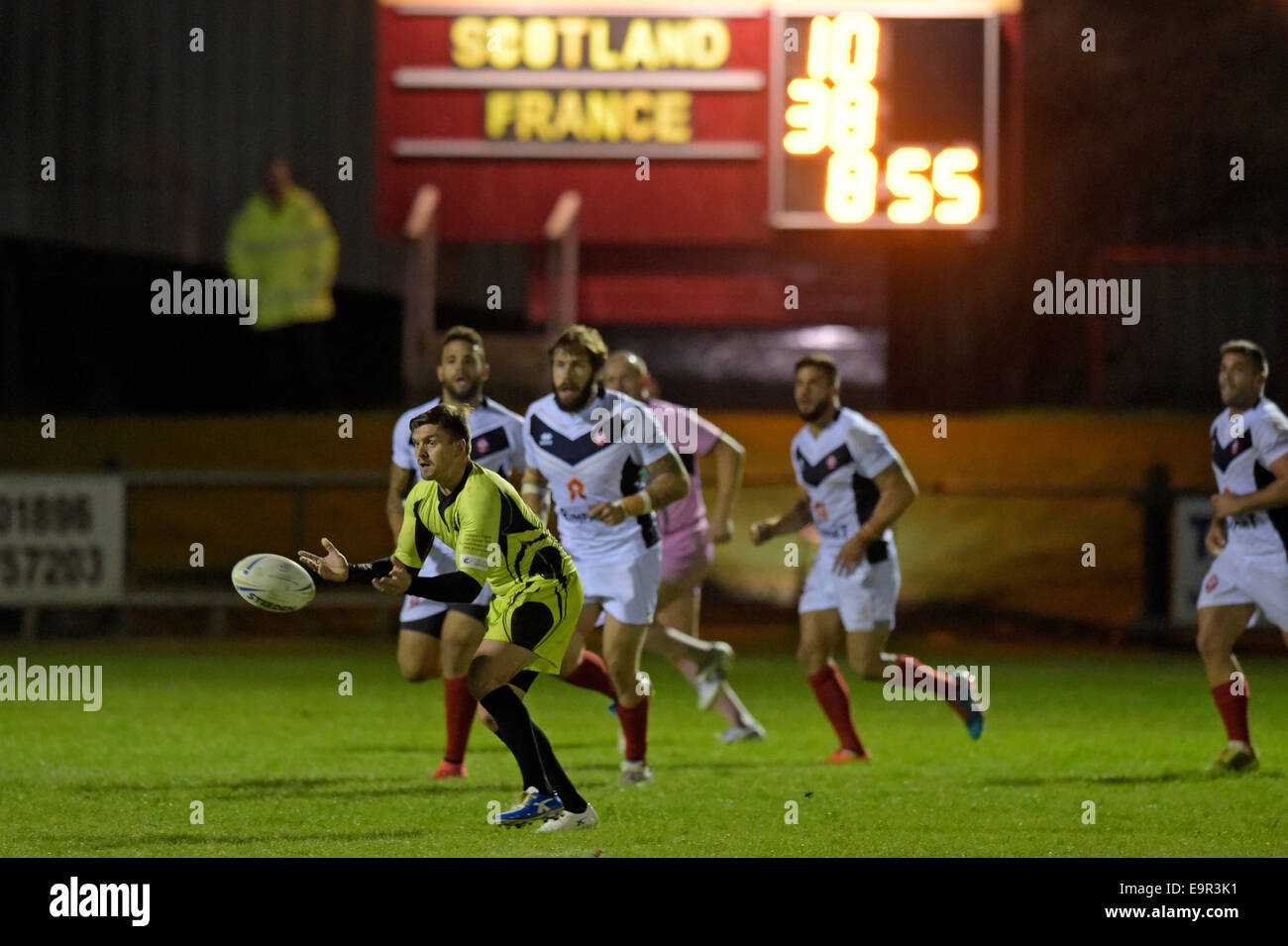 Galashiels, UK. 31 Oct 2014. European Championship Rugby League ...