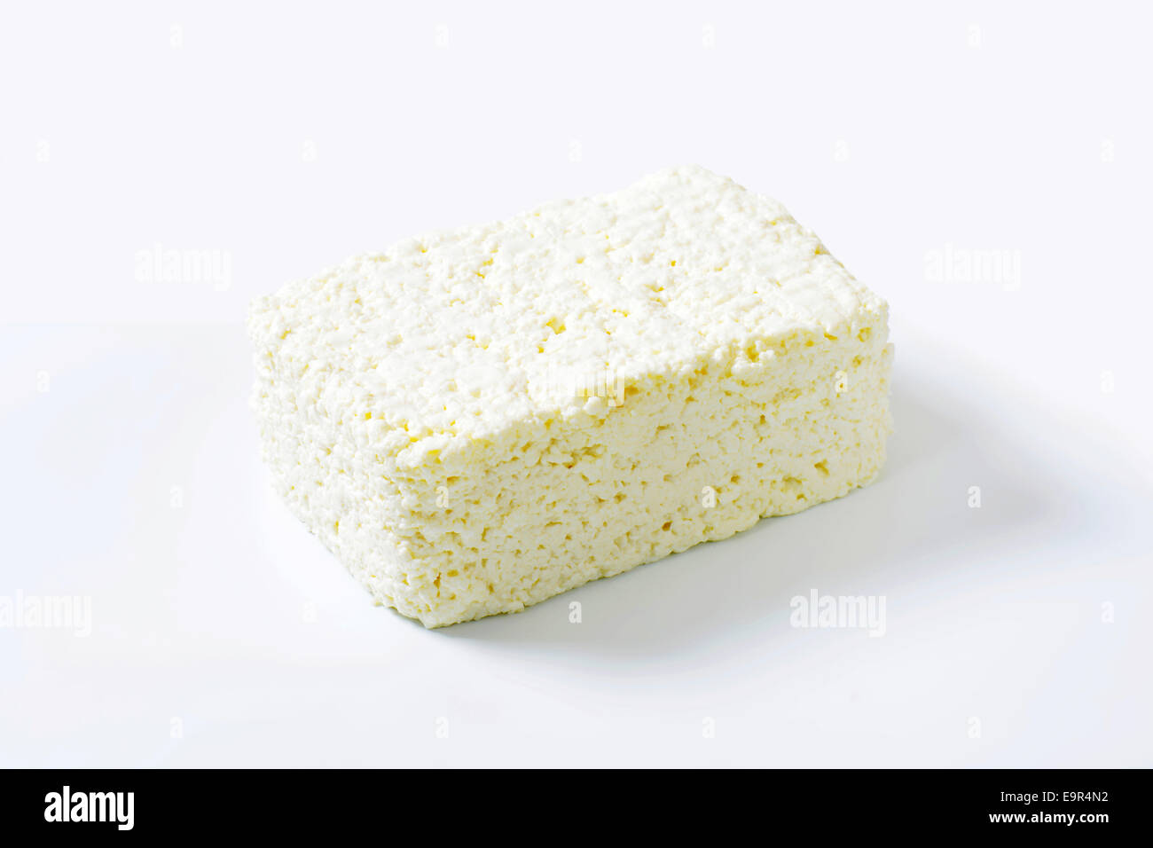Block of fresh cottage cheese Stock Photo - Alamy