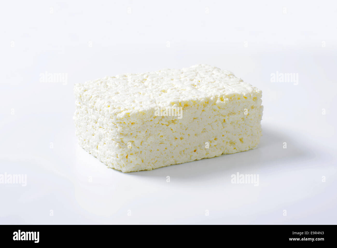 Block of fresh cottage cheese Stock Photo - Alamy
