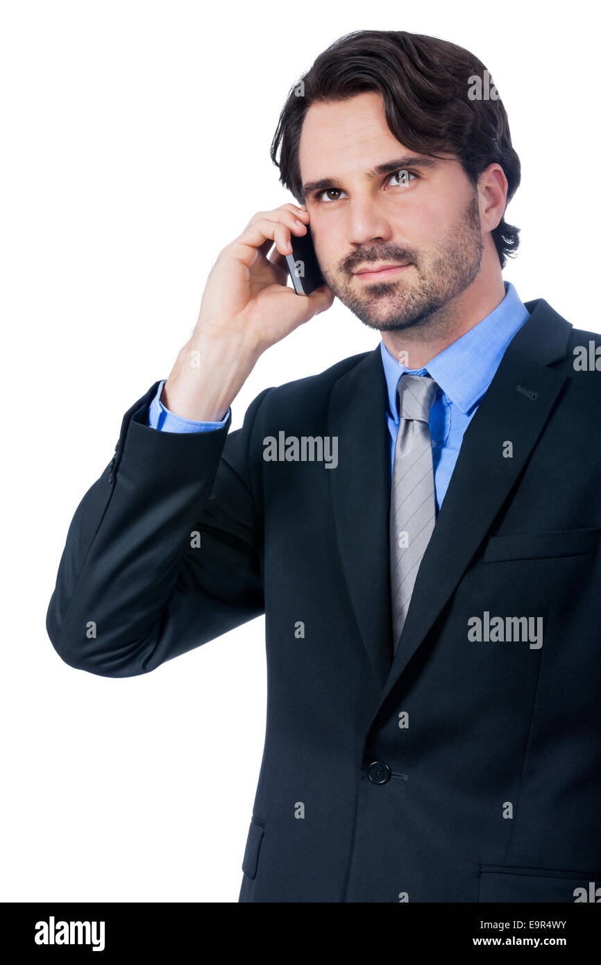 Stylish serious handsome man speaking hi-res stock photography and ...
