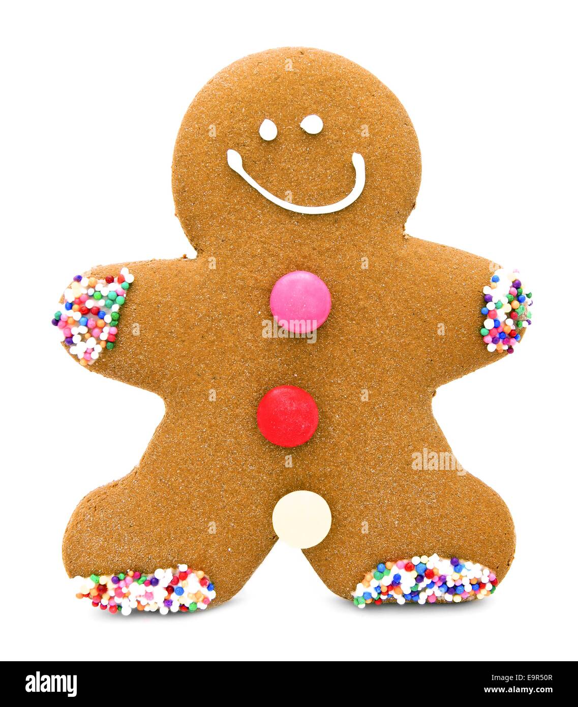 Gingerbread man face Cut Out Stock Images & Pictures - Alamy