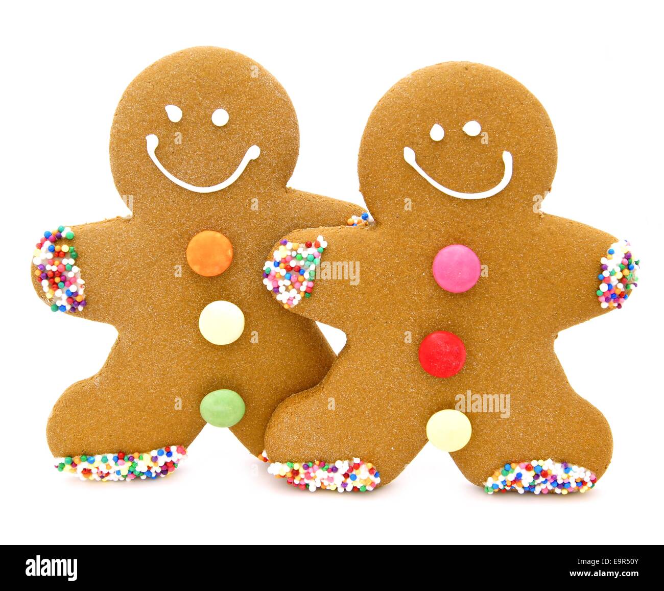 Gingerbread man face Cut Out Stock Images & Pictures - Alamy