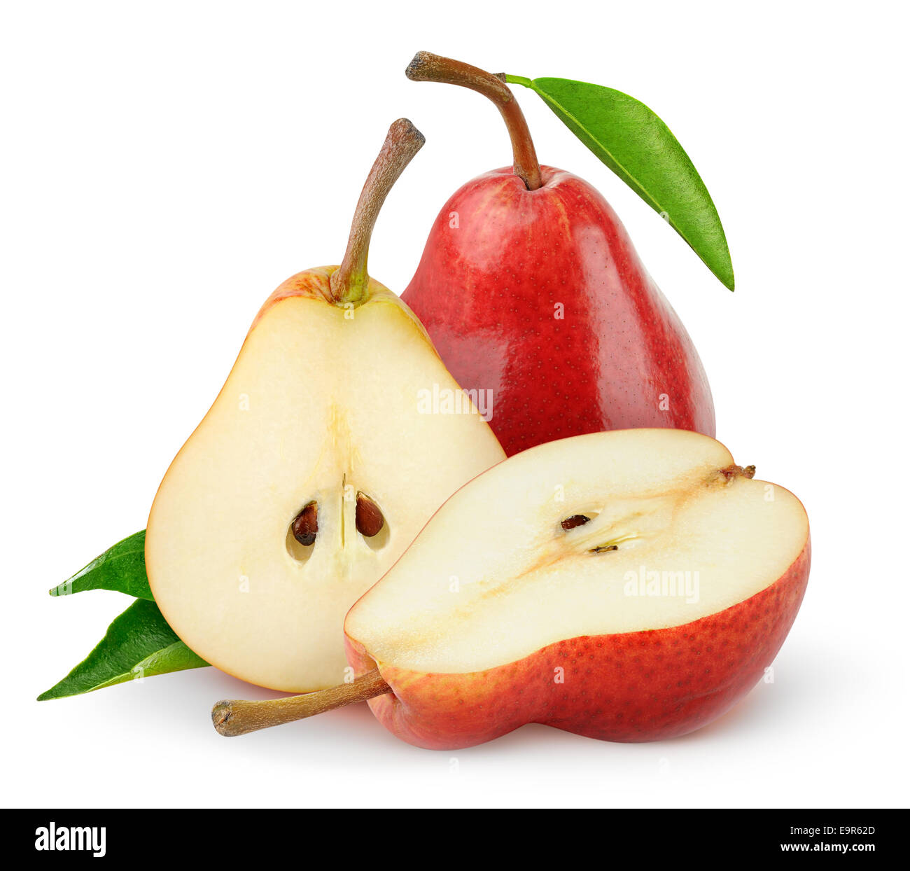 Pear fruit leaf leaves red hi-res stock photography and images - Alamy
