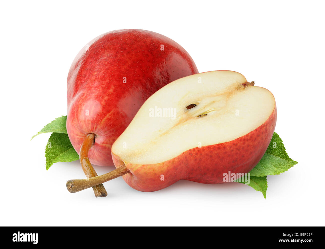 Red pear leaf cut out hi-res stock photography and images - Alamy