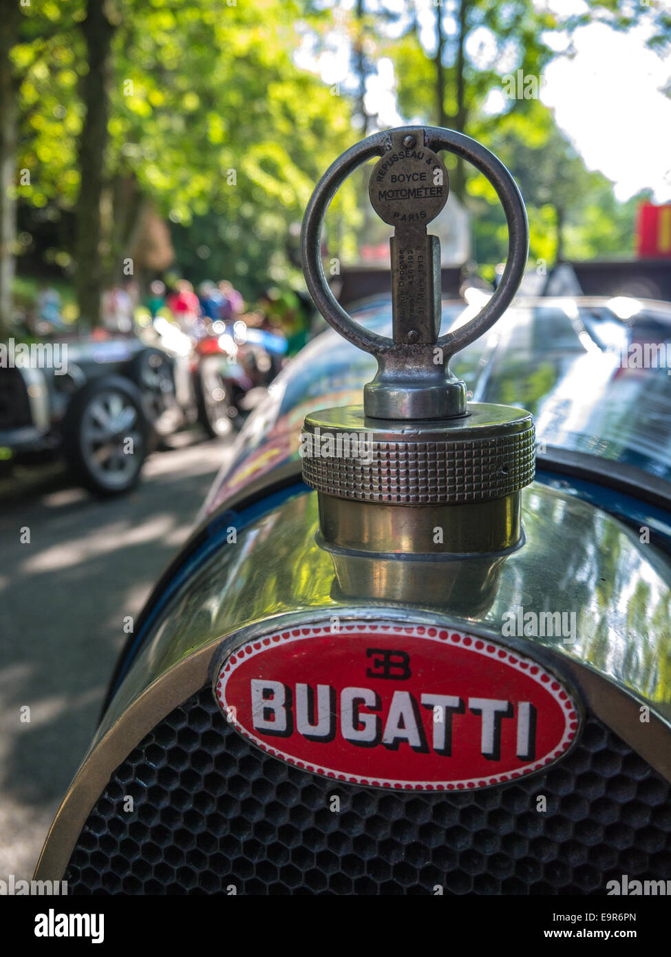 Classic Bugatti grille Stock Photo - Alamy
