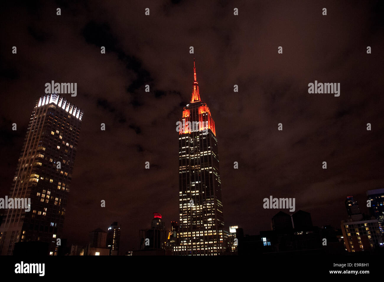 Manhattan, New York, USA. 31st Oct, 2014. The Empire State Building ...
