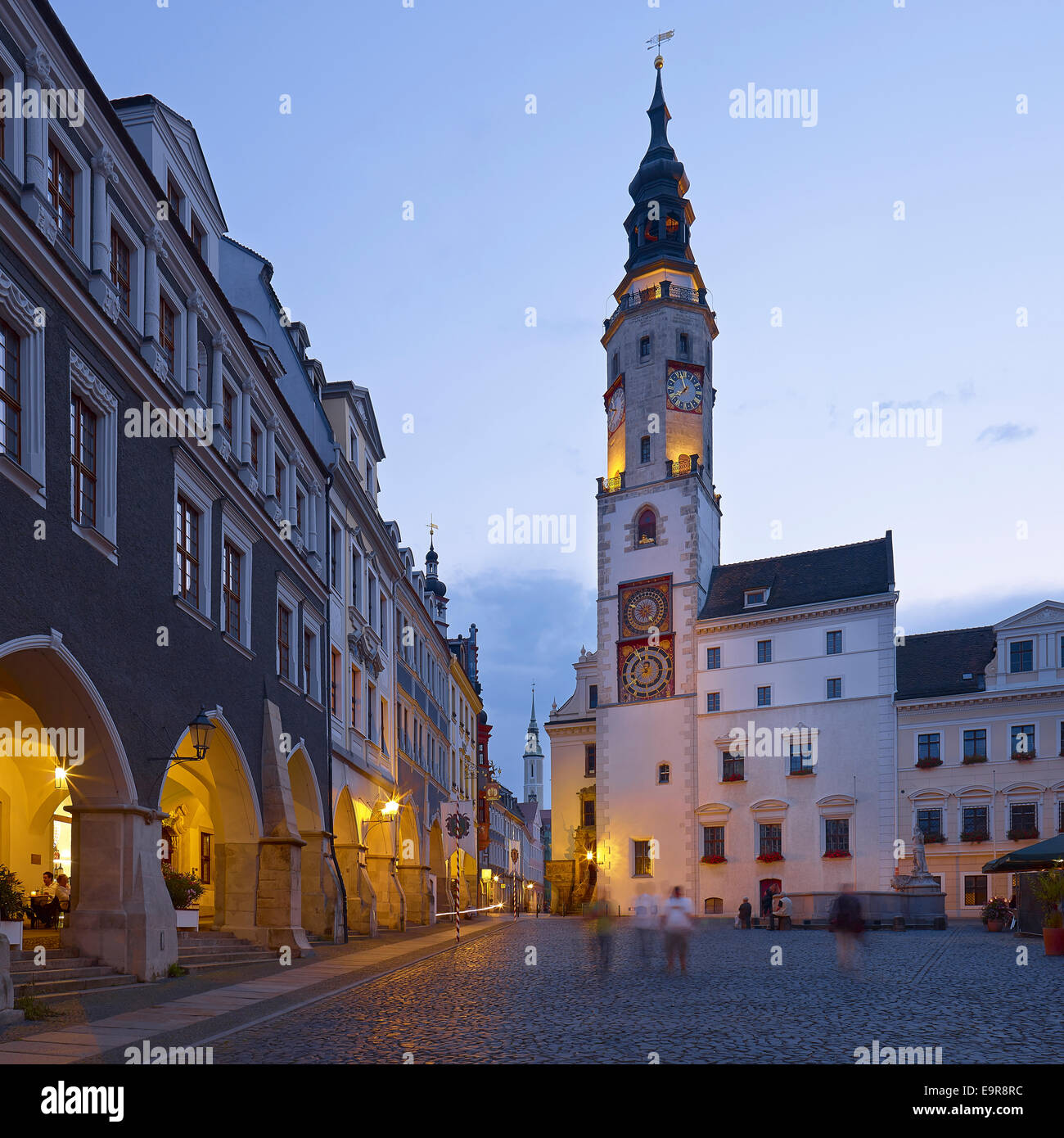 Gorlitz old town hall clock tower hi-res stock photography and images ...