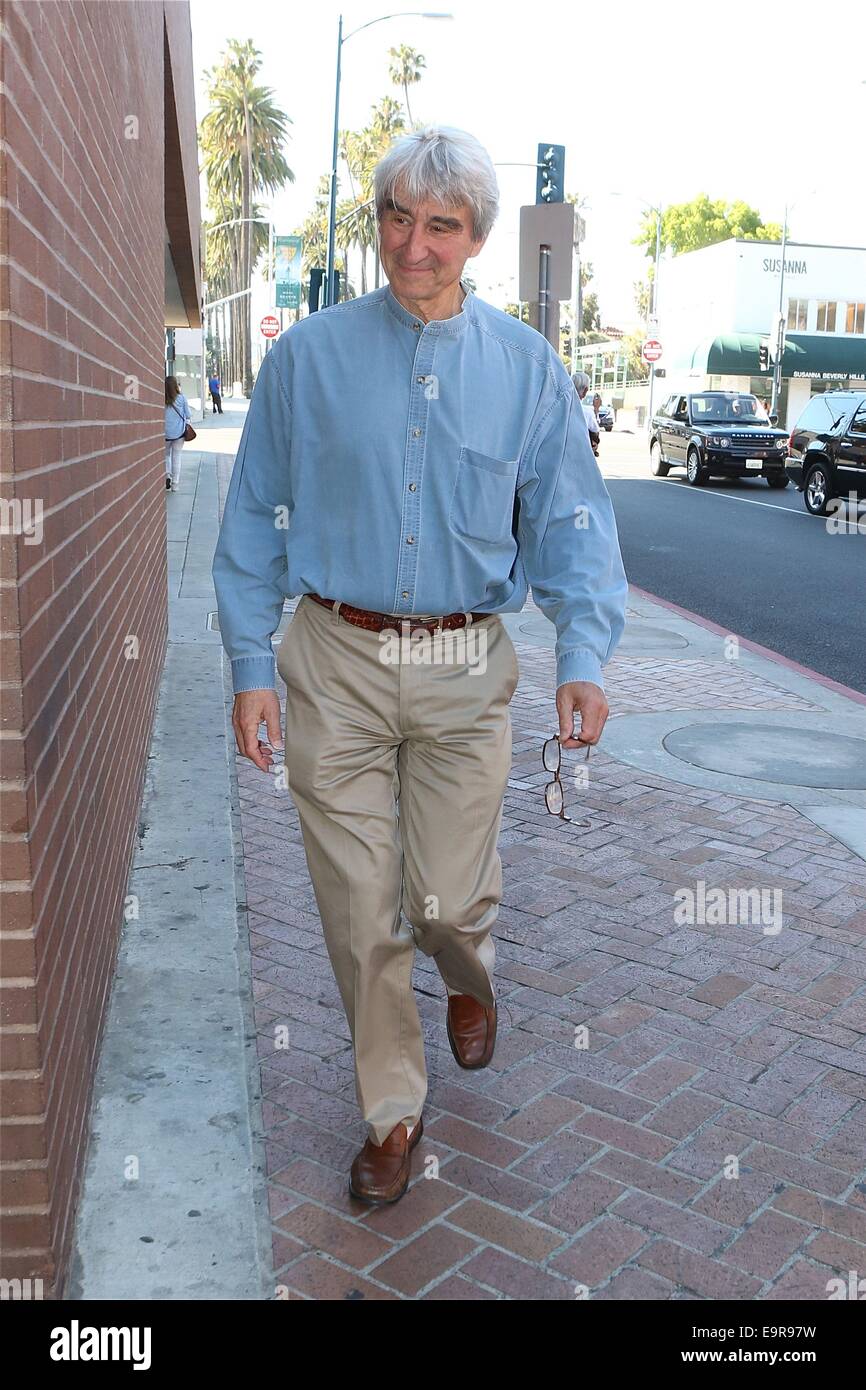 Sam Waterston walks in Beverly Hills Featuring: Sam waterston Where ...