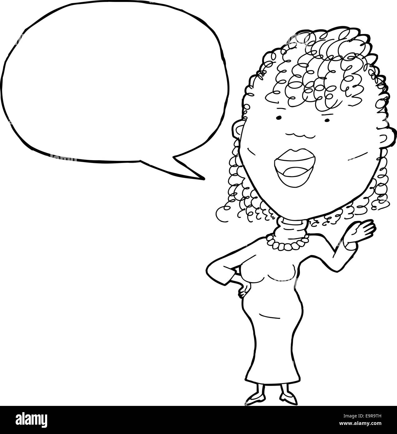 Woman word illustration Black and White Stock Photos & Images - Alamy