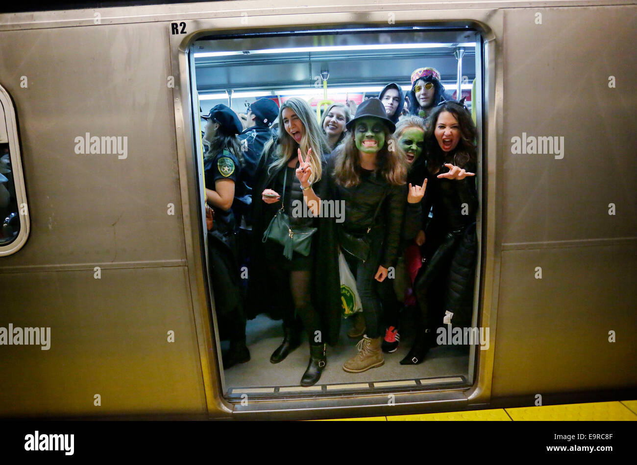 Vancouver, Canada. 31st October, 2014. Participants dressd with their ...