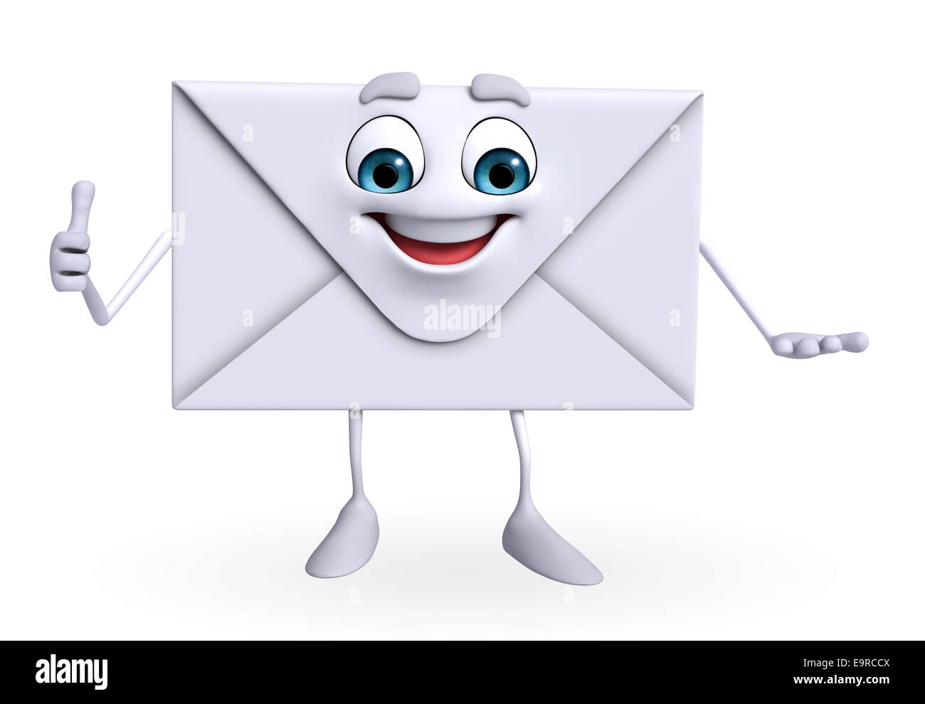 Hand holding envelope cartoon Cut Out Stock Images & Pictures - Alamy