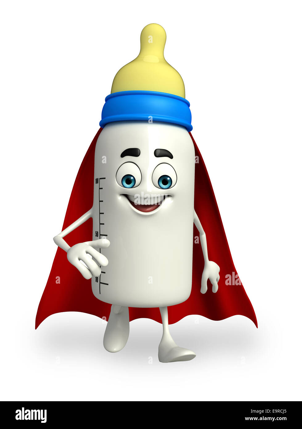 Cartoon Character of Super baby bottle Stock Photo - Alamy