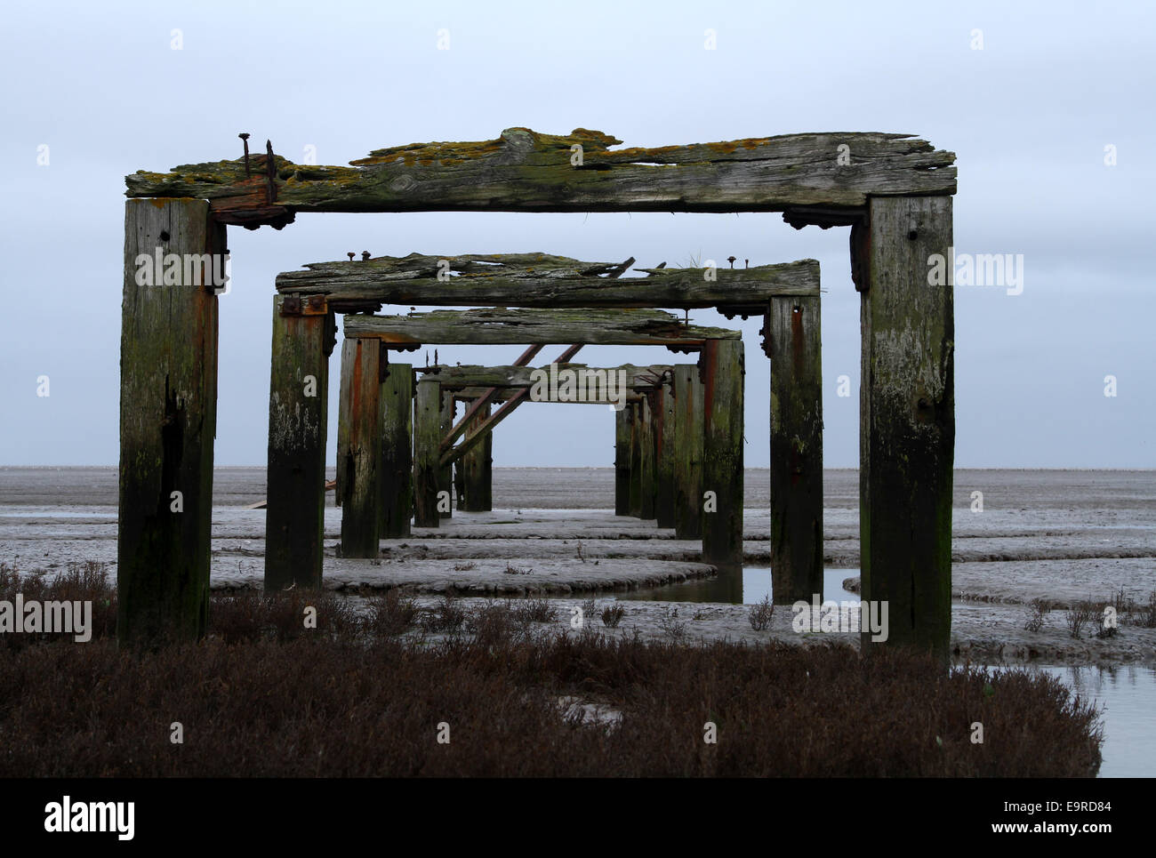 Weather . . Snettisham, Norfolk, UK . . 29.10.2014 The old derelict ...