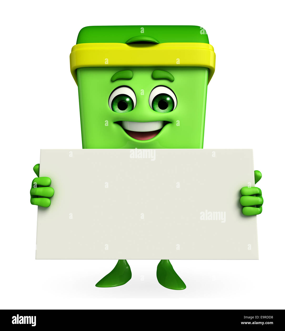 Cartoon character dustbin sign hi-res stock photography and images - Alamy