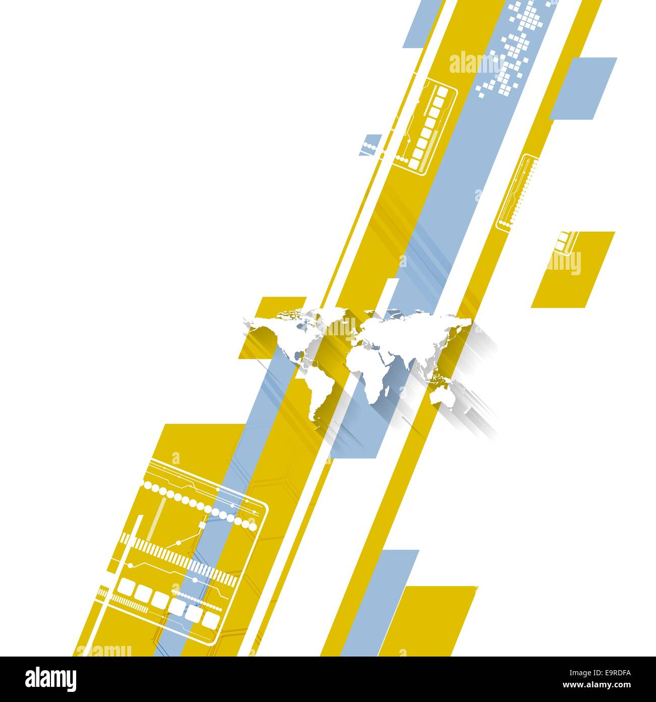 Minimal flat tech bright background. Vector abstract design Stock Photo ...