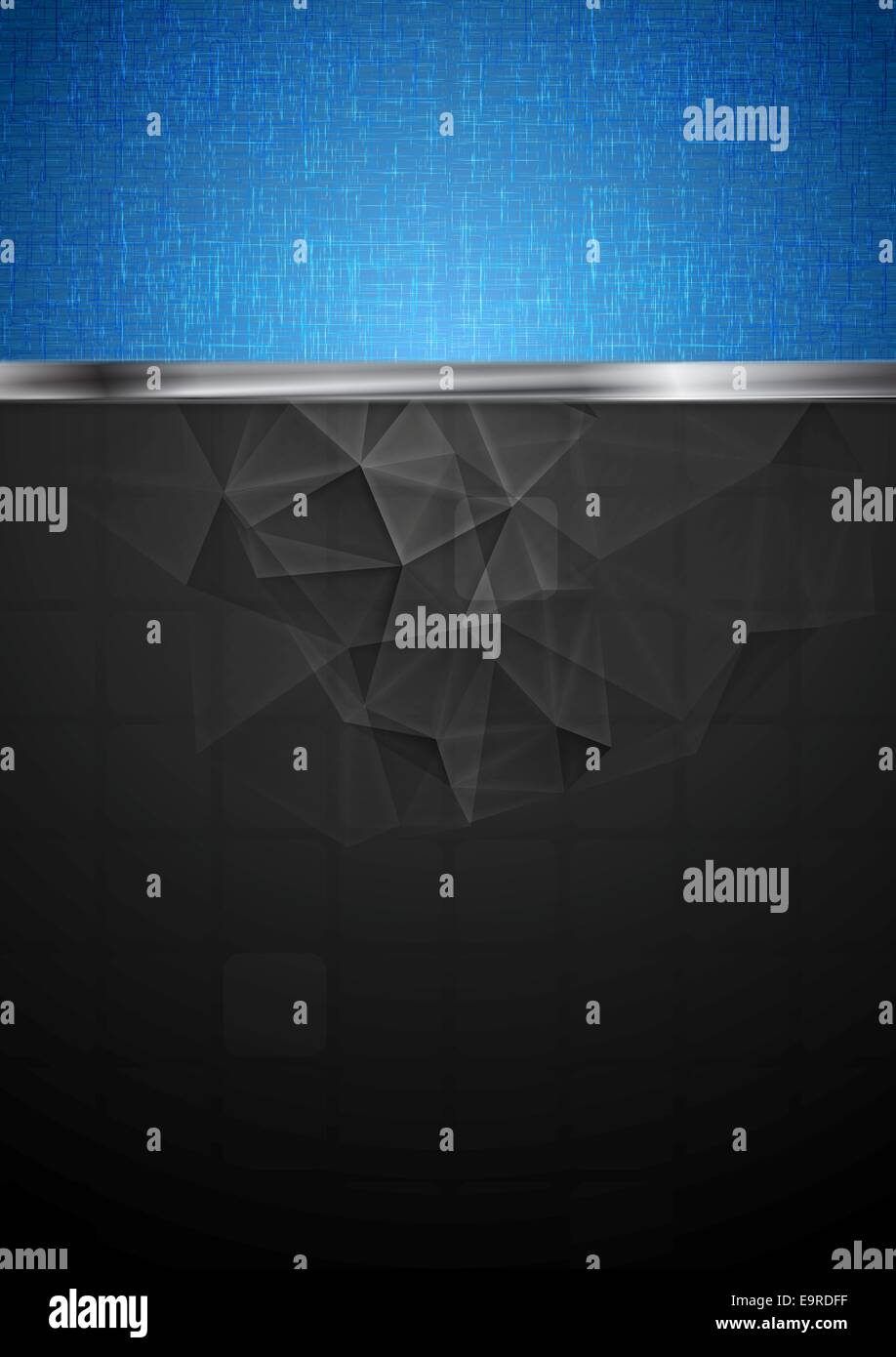 Bright tech background with metallic stripe. Vector design Stock Photo ...