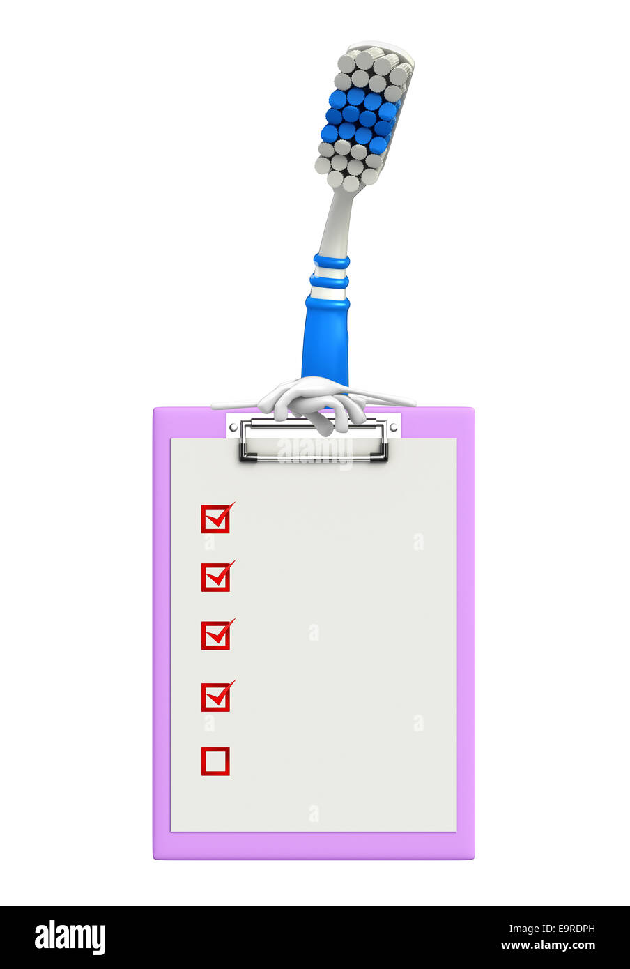 Cartoon character toothbrush notepad hi-res stock photography and ...