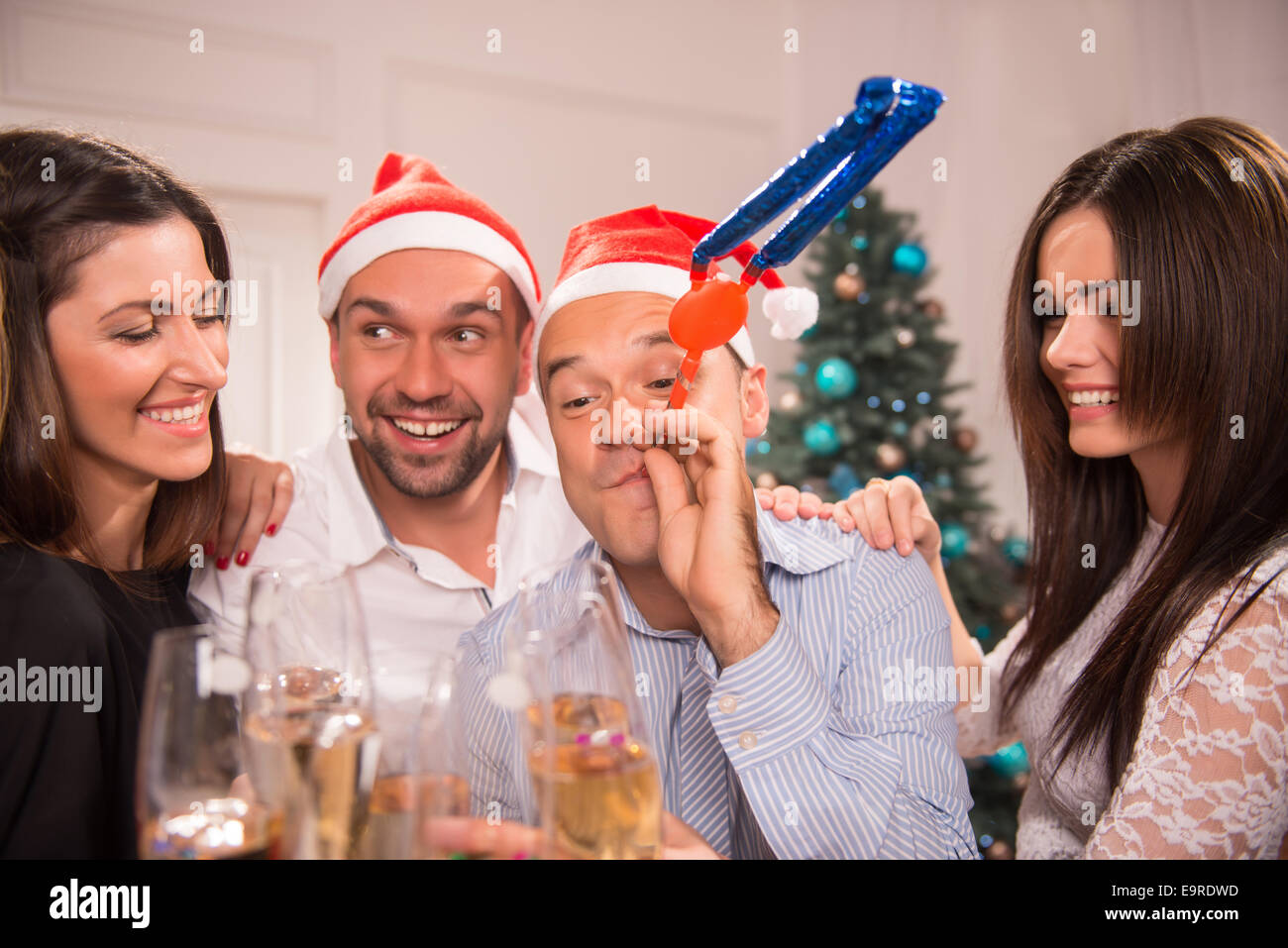 New Years party Stock Photo - Alamy