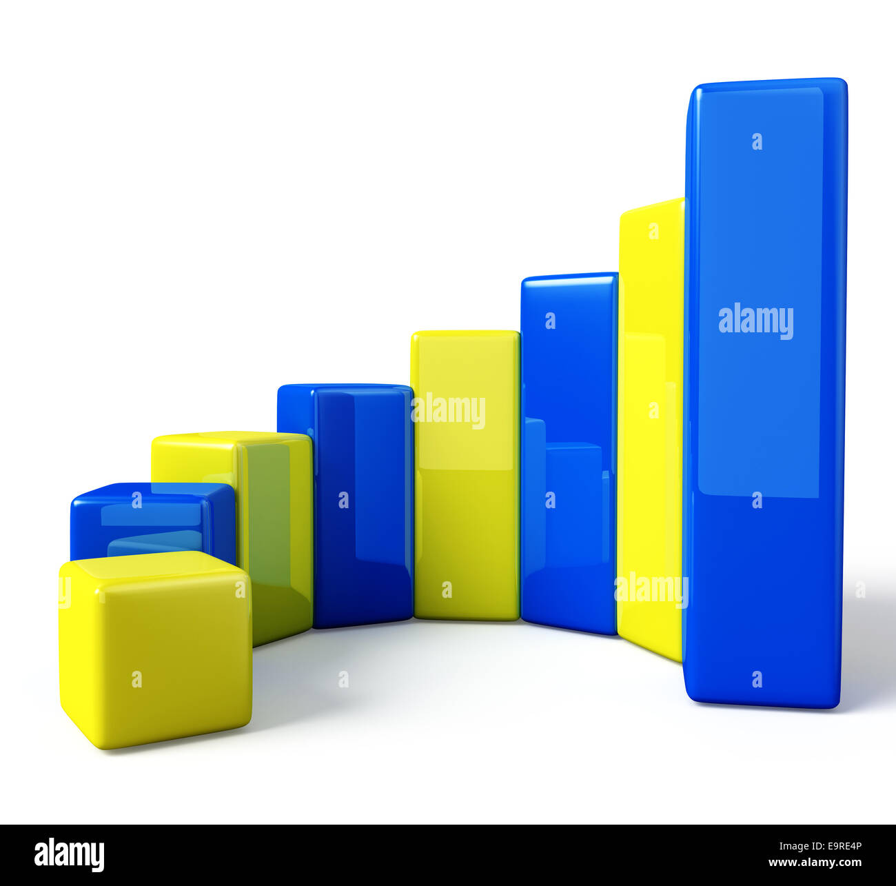 illustration of business graph Stock Photo - Alamy