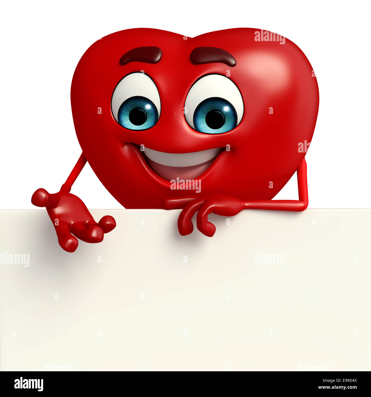 Cartoon character heart shape sign hi-res stock photography and images ...