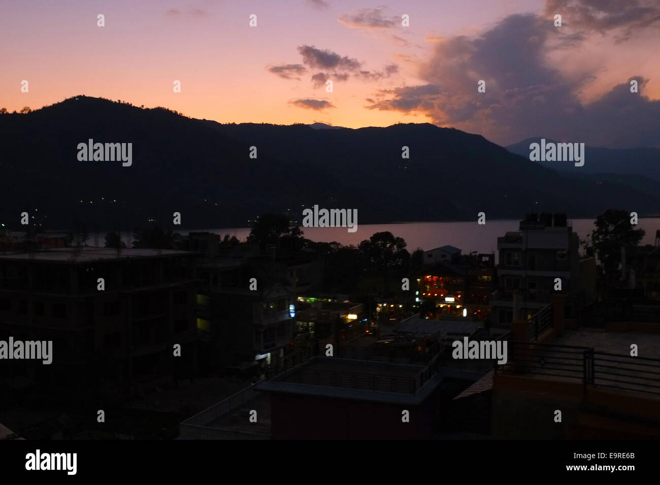 Nepal pokhara sunset hi-res stock photography and images - Alamy