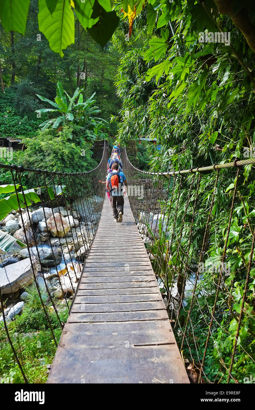Bridge birethanti nepal hi-res stock photography and images - Alamy