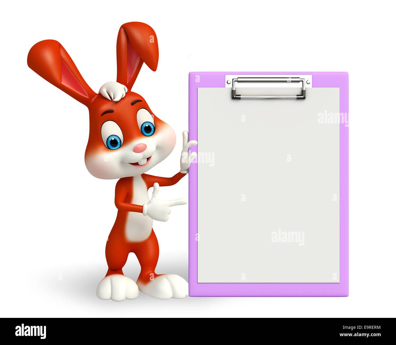 Cartoon character easter bunny notepad hi-res stock photography and ...