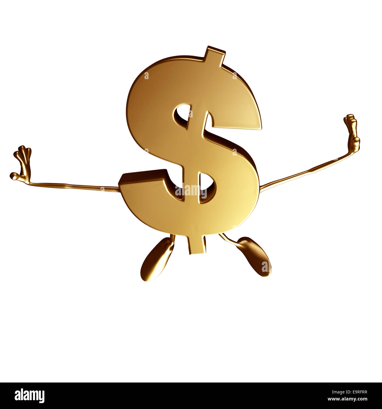 Cartoon Character of dollar Stock Photo - Alamy
