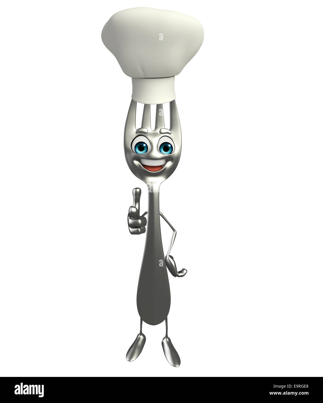 Chef fork character cartoon hi-res stock photography and images - Alamy