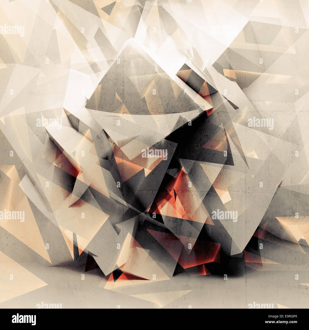 Abstract colorful digital 3d polygonal background texture with red ...