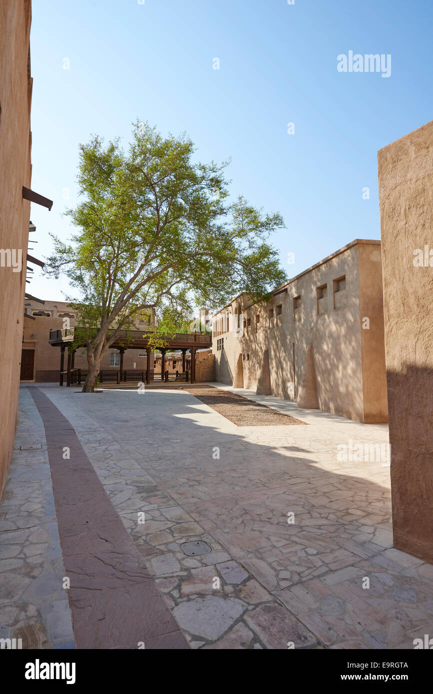 View Towards The Wall Of Old Dubai Al Bastakiya Historic Quarter Bur ...