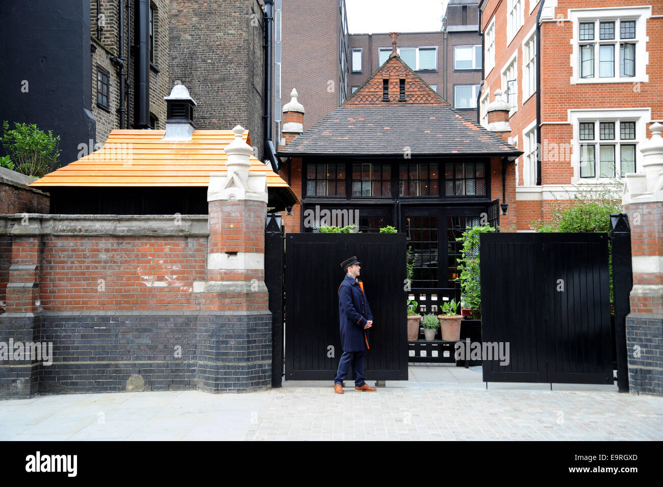 General view of Chiltern Firehouse in Marylebone, London Featuring ...