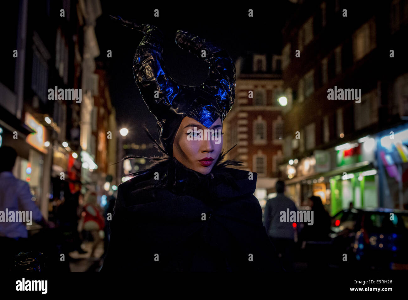Spooky Halloween night in London Stock Photo - Alamy
