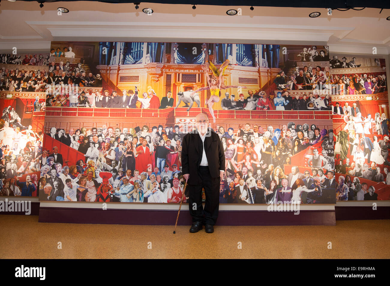 Sir Peter Blake mural launch held at the Royal Albert Hall. His mural ...