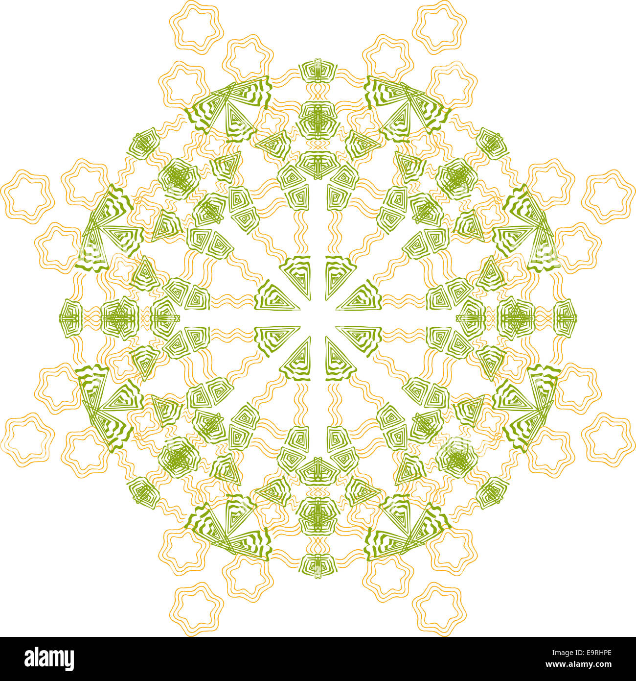 Abstract circular ethnic pattern. Element for design Stock Photo - Alamy