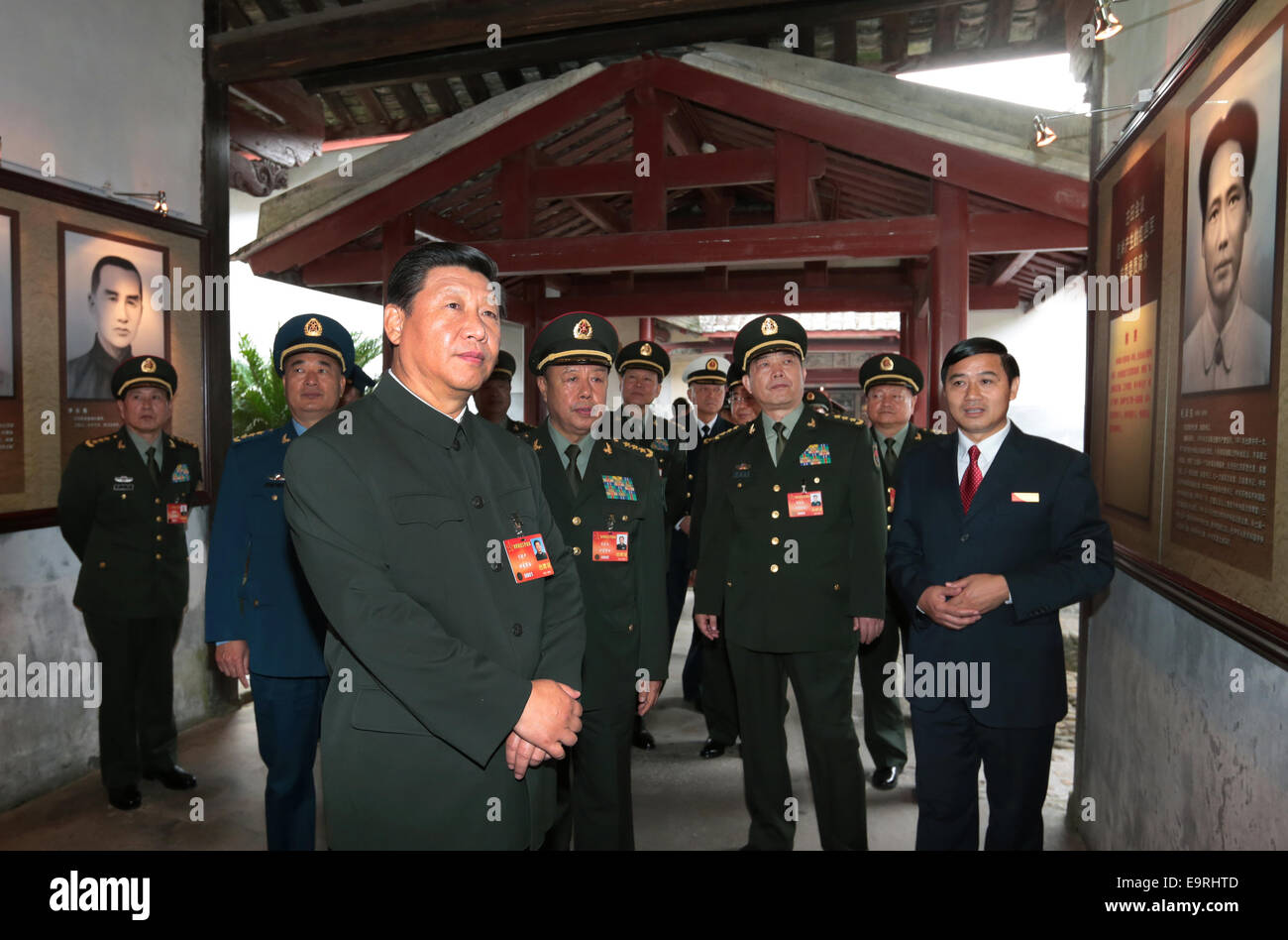 Gutian. 1st Nov, 2014. Chinese President Xi Jinping, also general ...