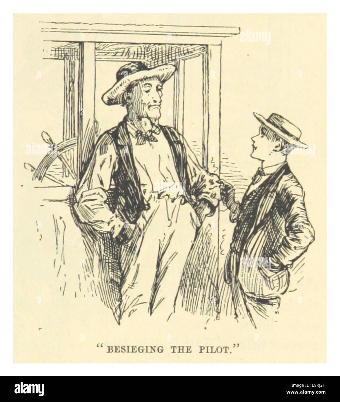 MARK TWAIN(1883) p087 - BESIEGING THE PILOT Stock Photo - Alamy