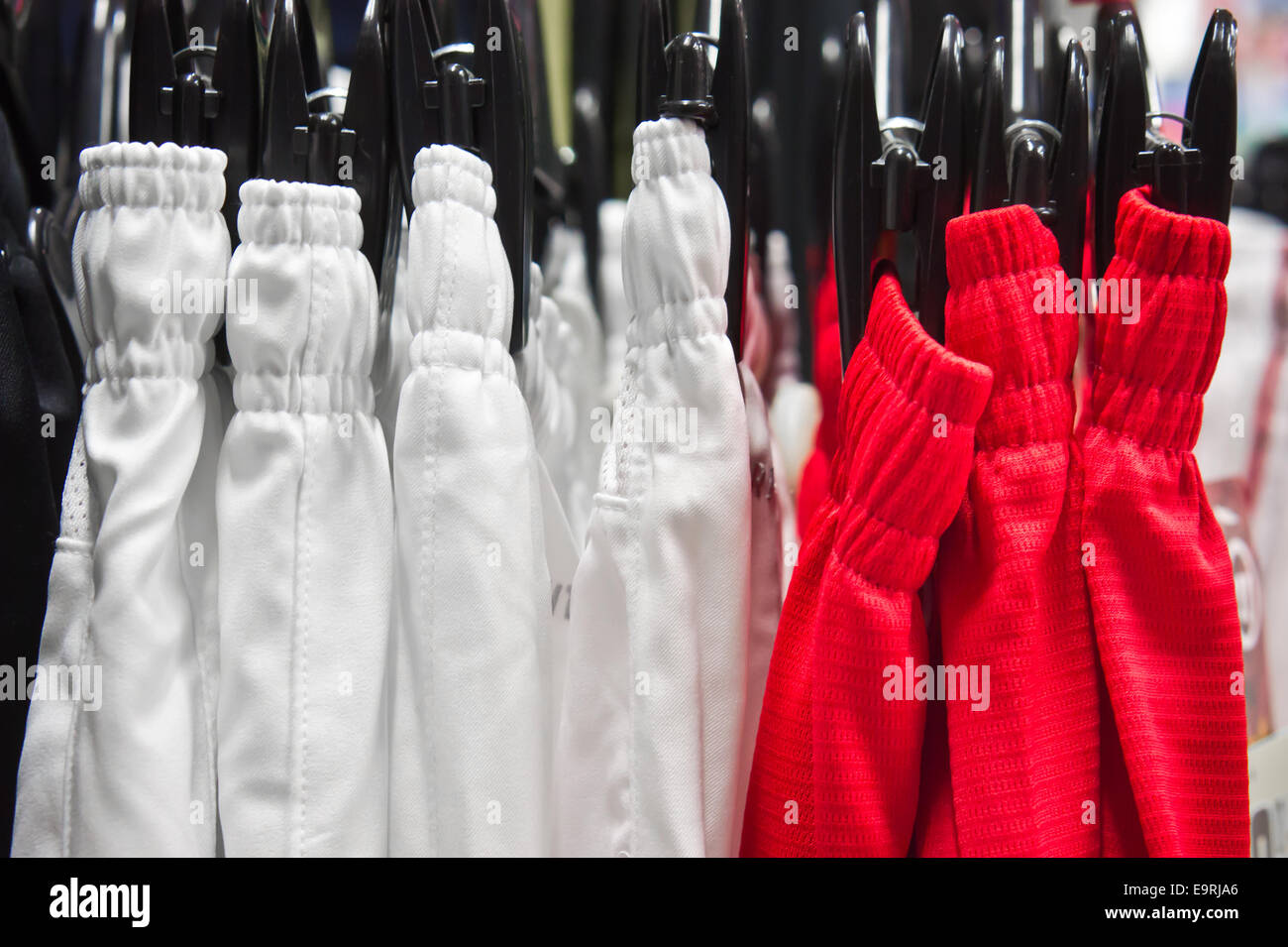 Hanging red material hi-res stock photography and images - Alamy